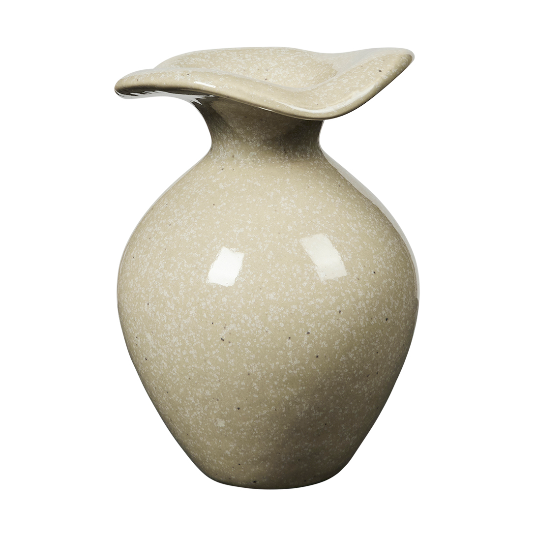 Broste Copenhagen Florentina vase XS 14 cm Beige → Se online her!