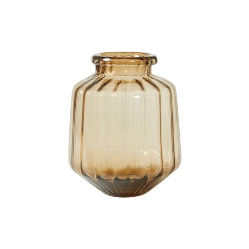 GLAS VASE BRUN → Se online her!