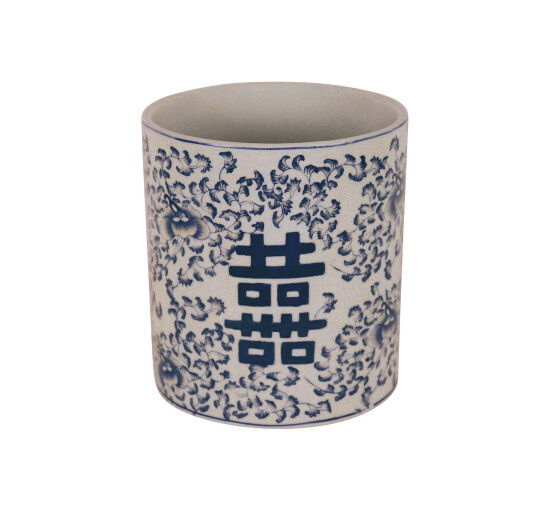 Happiness Pot Blue/White → Se online her!