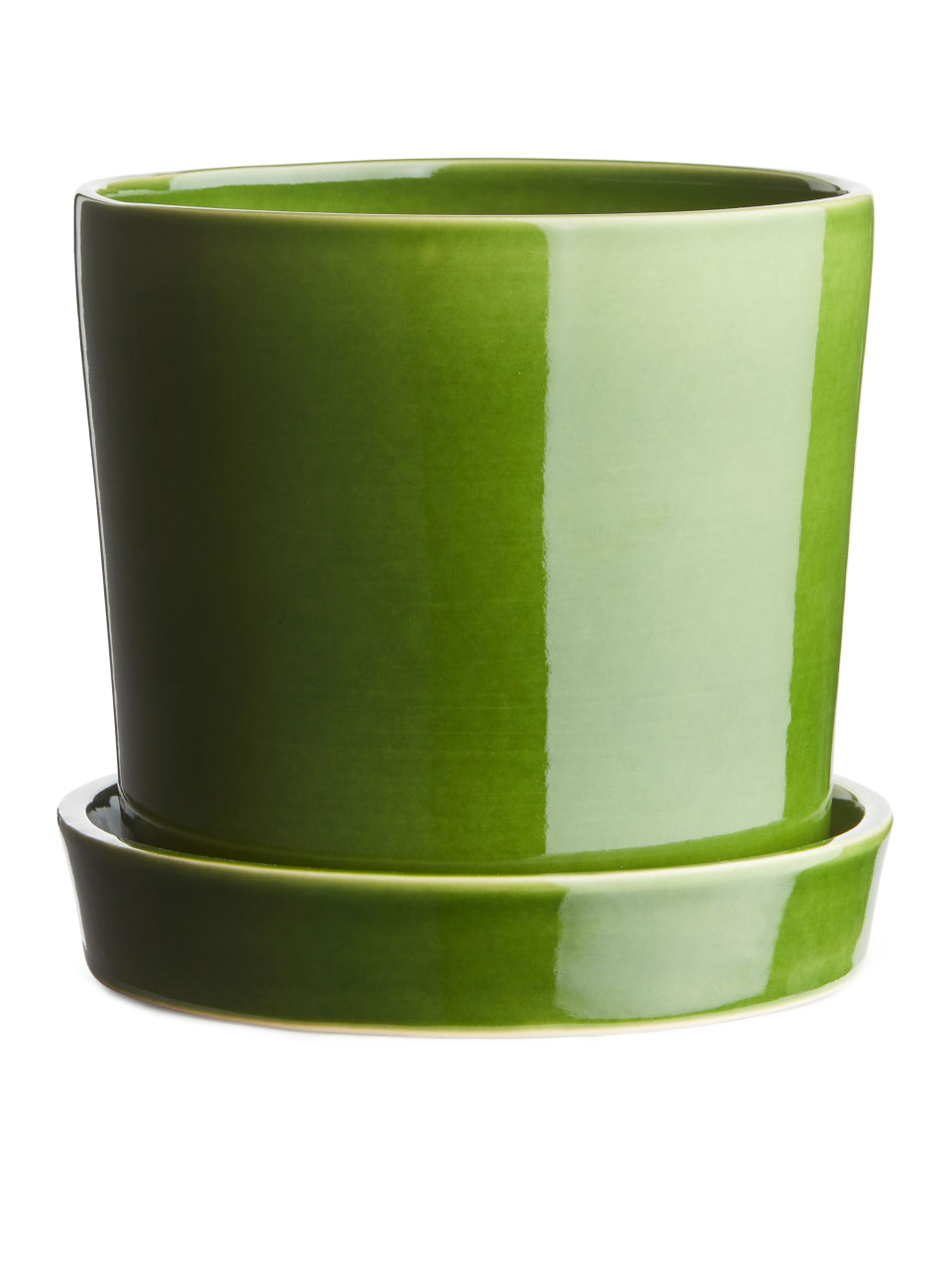 Large Stoneware Pot - Green → Se online her!