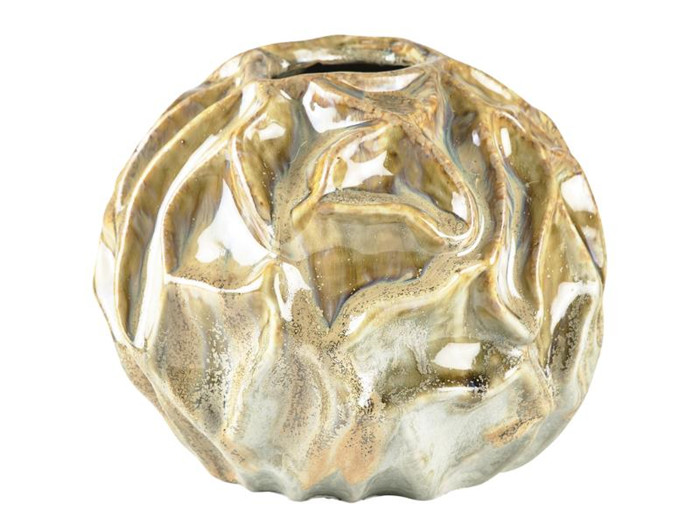 Villa Collection, Lilje Vase, Sand/Lysblå, Ø:23,1 x H:18,8 cm → Se ...